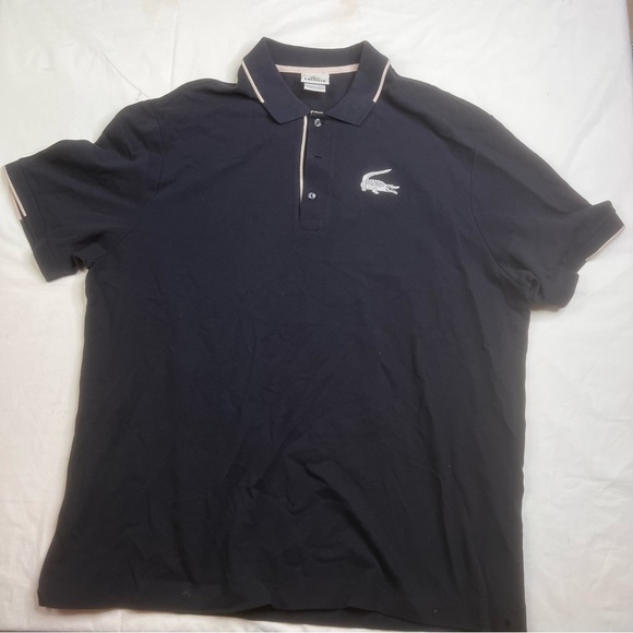 Lacoste | Shirts | Lacoste Signature Blue Big Alligator Crocodile Logo ...
